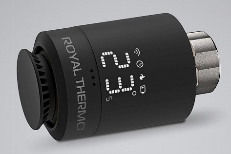 Термостат радиаторный электронный Royal Thermo Smart Heat, черный ...